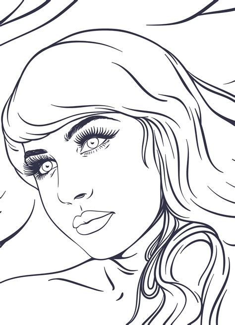 College Girl Coloring Pages 2025