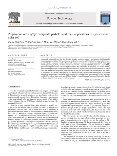 Pdf Preparation Of Tio2nano Metal Composite Particles And Their