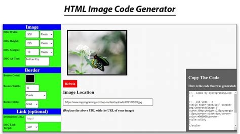 Html Image Code Generator Myprograming
