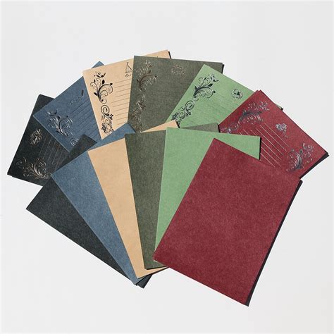 Bronzing Silver Papper Brevpapper Vackert Romantis Grandado