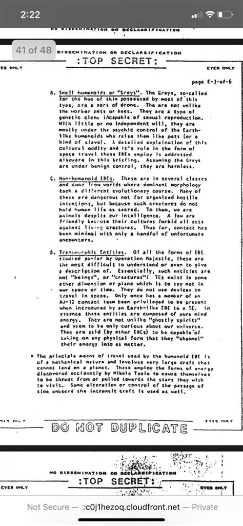 Ultra Top Secret Documentation Regarding Majestic 12 Roswell And Aztec Crashes I Hope The