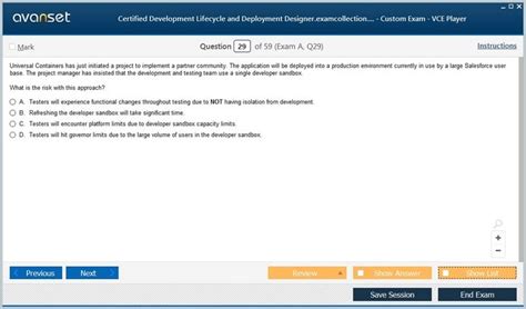 Salesforce Certified Development Lifecycle And Deployment Designer Test Practice Test Questions
