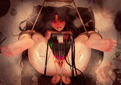 Rule 34 Ass In Air Black Haired Female Black Hair Bleeding From Anus