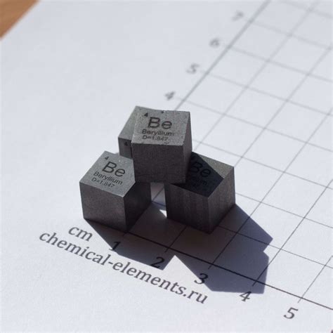 Beryllium Non Mirror Cube 10 Mm Chemical Elements