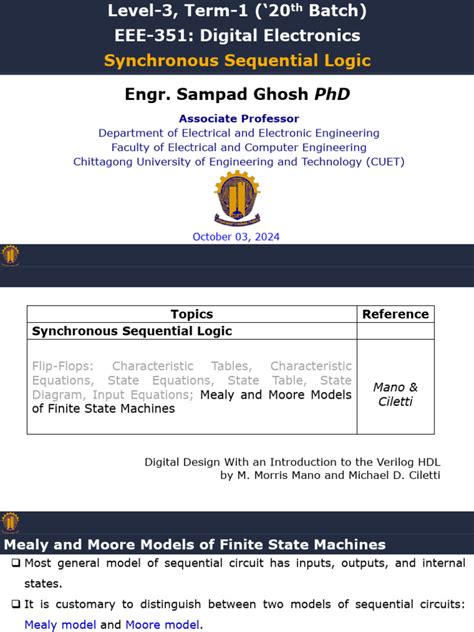 Eee 351 L3t1 20eee Class 14 Pdf Formal Methods Computer Engineering