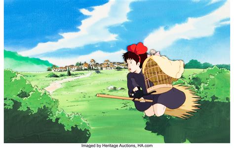 Kikis Delivery Service Kiki And Jiji Production Cel With Lot 17165