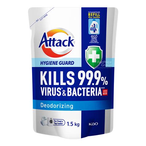 Attack Hygiene Guard Liquid Detergent Refill Deodorizing Ntuc Fairprice