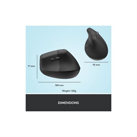 Mouse Logitech Inalambrico Bluetooth Lift Vertical Ergonomic Left