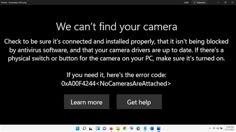 Windows 11 Fix Camera Error Code 0xa00f4244 Nocamerasareattached We