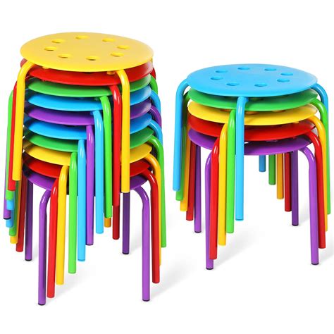 Stackable Plastic Stool Chairs At James Ivery Blog