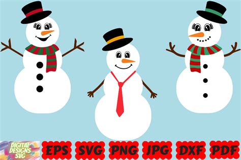 Snowman Svg Christmas Snowman Svg Graphic By Digitaldesignssvgbundle