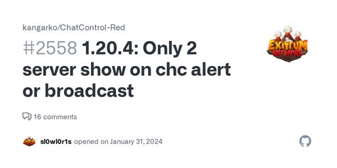1 20 4 only 2 server show on chc alert or broadcast · issue 2558