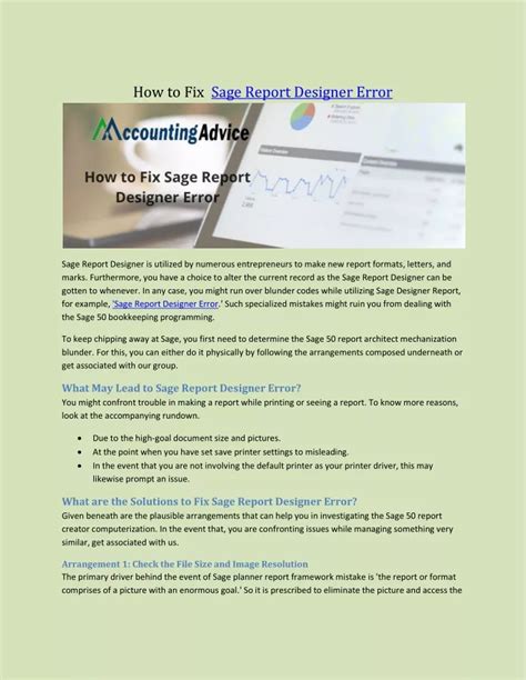 PPT How To Fix Sage Report Designer Error PowerPoint Presentation Free Download ID