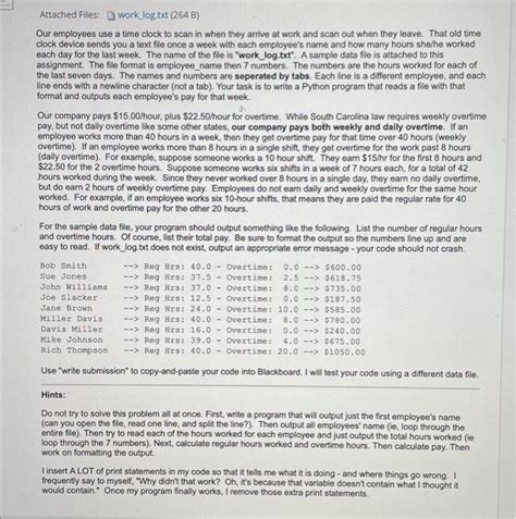 Solved Attached Files Worklogtxt 264 B Our Employees