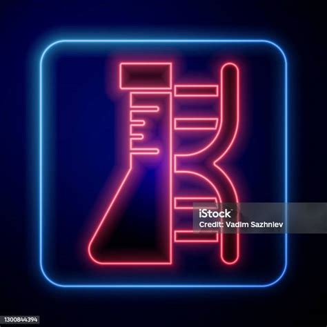 빛나는 네온 Dna 연구 파란색 배경에 고립 된 검색 아이콘 유전 공학 유전학 검사 복제 친자 확인 테스트 벡터 0명에 대한 스톡 벡터 아트 및 기타 이미지 Istock