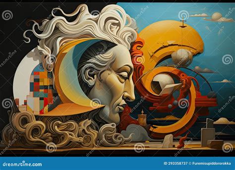 Symbolic Abstraction With Greek Mythology Stock Illustration