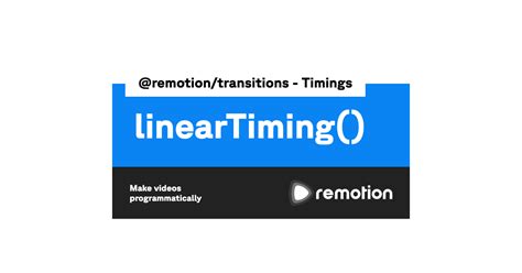 Lineartiming Remotion Make Videos Programmatically