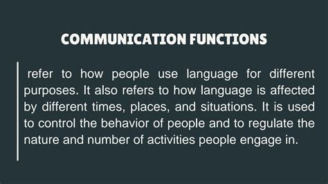 Solution Functions Of Communication Ppt 11 Stem Studypool