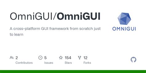 Github Omniguiomnigui A Cross Platform Gui Framework From Scratch Just To Learn