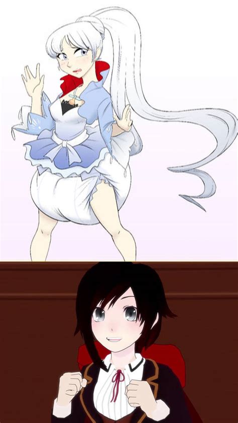 Ruby Likes Weiss In A Diaper By Spider Jack39 On Deviantart