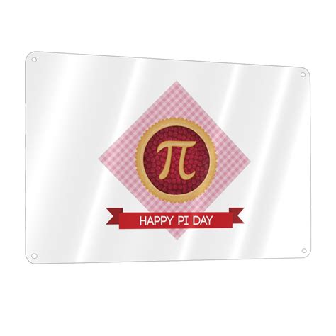 funny pi day spiral pi math 3 14 sign 12x8in indoor outdoor metal