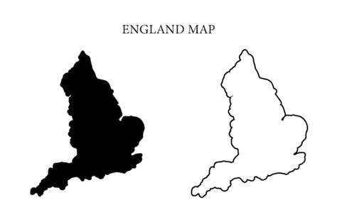 Premium Vector England Region Country Map Vector