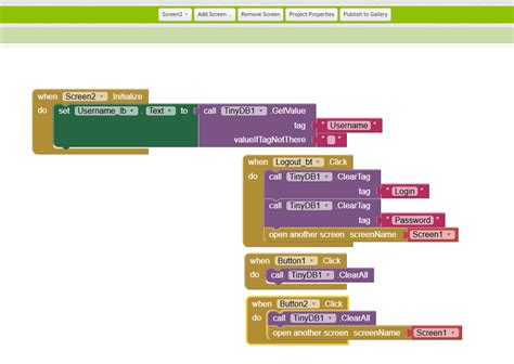 Remember The Login And Password Mit App Inventor Help Mit App Inventor Community