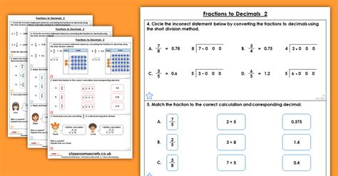 Fractions To Decimals 2 Homework Extension Year 6 Decimals Classroom