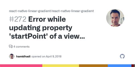 Error While Updating Property Startpoint Of A View Managed By Bvlineargradient · Issue 272