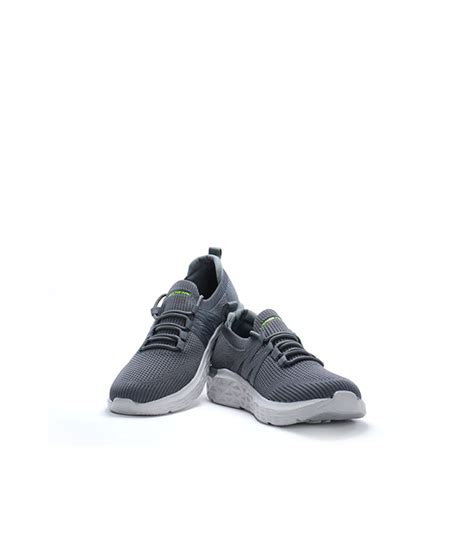 skc air cooled memory foam walk grey shoes for men flash footwear