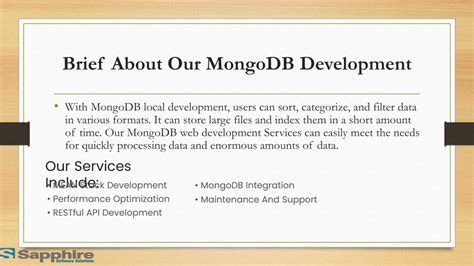 Ppt Mongodb Development Services Powerpoint Presentation Free