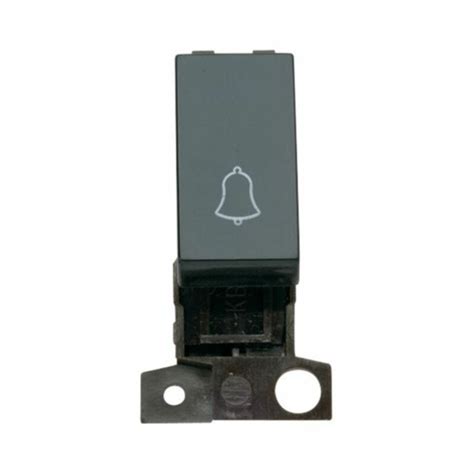 Click MD005BK MiniGrid Black 10AX 2 Way BELL Retractive Switch Module