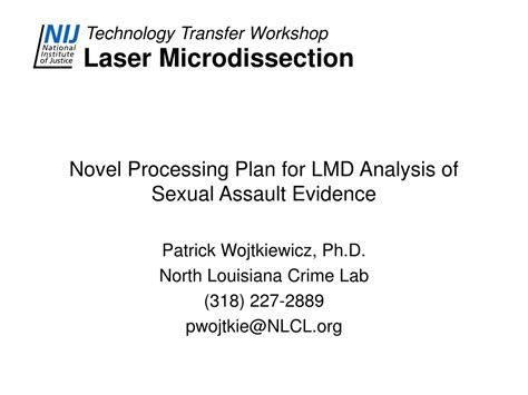 Ppt Laser Microdissection Powerpoint Presentation Free Download Id