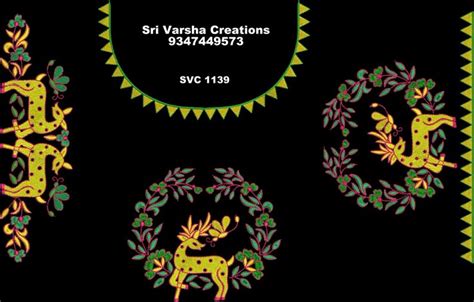 Colorful Deer Embroidery Designs