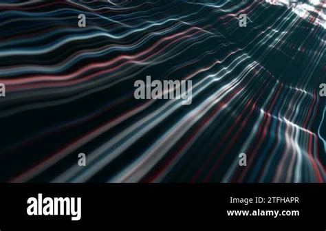 abstract flowing particle lines data concept background loop 4k