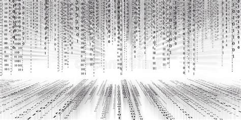 Digital Data Binary Code Technology Matrix Background Data Flood