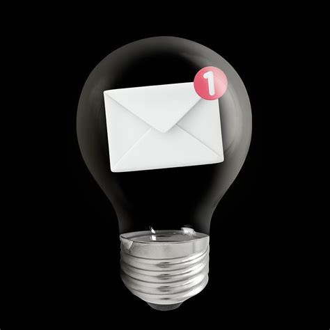 Email Notification D Lightbulb Business Free Photo Rawpixel