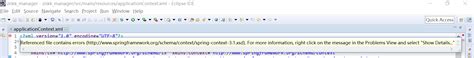 Ecliplse导入maven项目applicationcontextxml报错：referenced File Contains