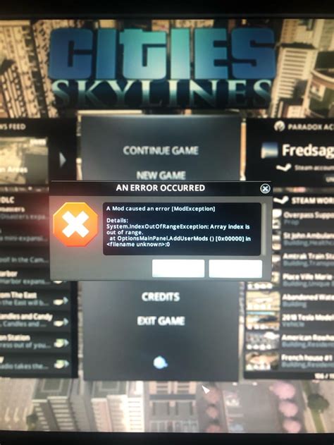These Error Messages Come Up When I First Load In And Load Into A Map Help Rcitiesskylines