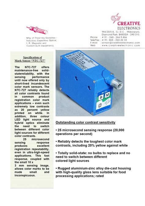 Creative Print Mark Sensor At Rs 5500 Unit In Vadodara Id 2852896443673