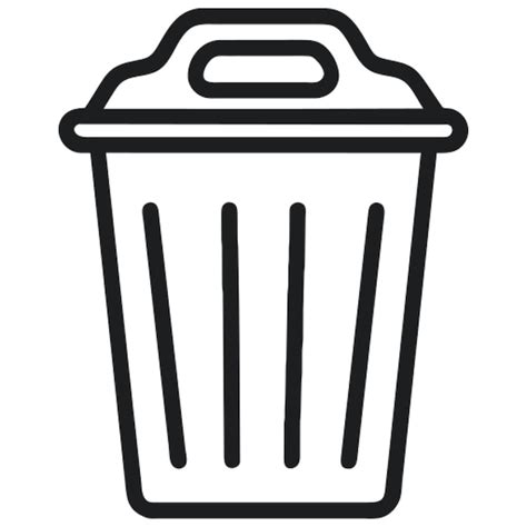 Premium Vector Trash Bin Icon Outline