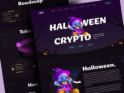 Halloween Crypto Landing Page Behance