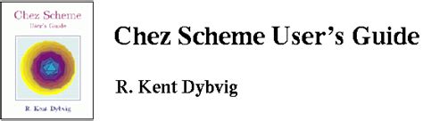 chez scheme user s guide