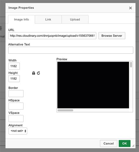 Reactjs Ckeditor Text Fields In Filemanager Dialog Contents Area Not