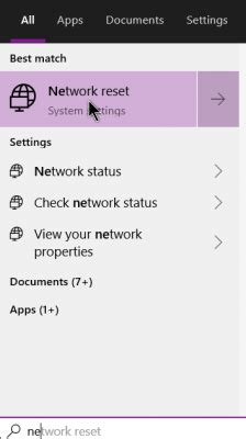 How To Reset Windows Network