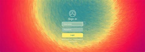 Login User Interface Modern Screen Design For Mobile App And Web Design Gradient Background