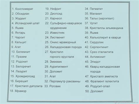 Камни: Литотека 50 образцов в интернет-магазине Ярмарка Мастеров по ...