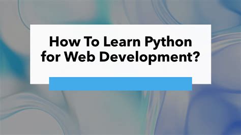 How To Learn Python For Web Development Aman Kharwal