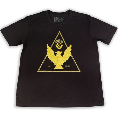 Guild T Bird Thunderbird Triangle Black T Shirt Medium Reverb