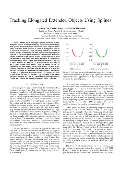 Pdf Tracking Elongated Extended Objects Using Splines